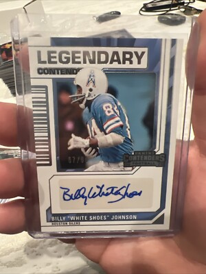 2023 Panini Contenders Billy "White Shoes" Johnson Legendary Auto 67/99🔥Oilers | eBay