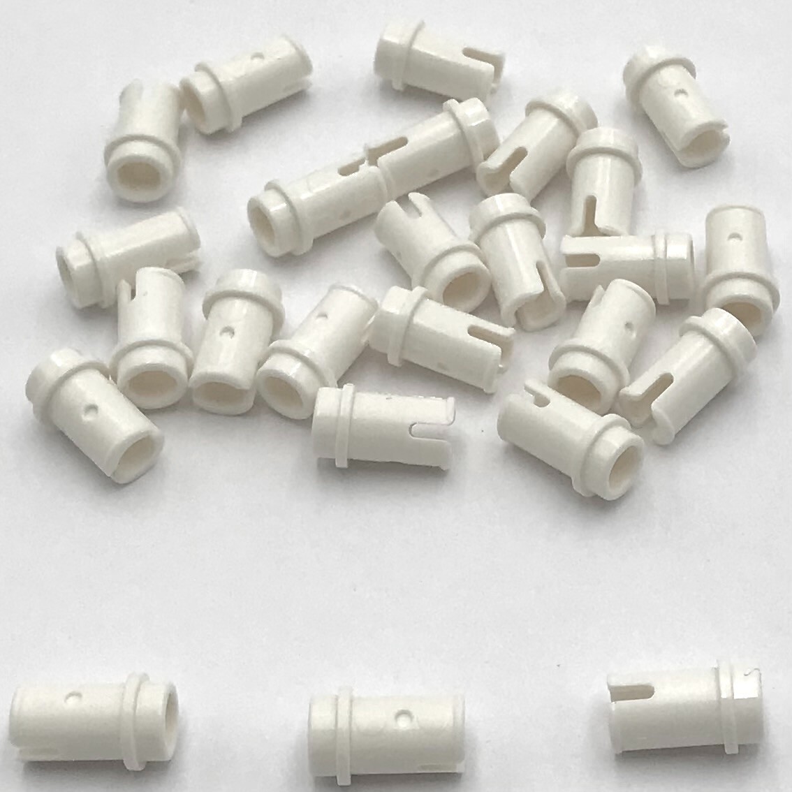 Lego 25 New White Technics Pins 1/2 without Friction Ridges Parts | eBay