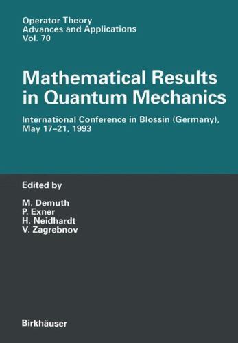 Mathematical Results in Quantum Mechanics : International Conference in ...