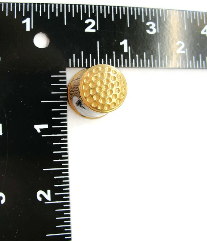 Vintage Gold Plated Metal Child Thimble J. Hummel | eBay