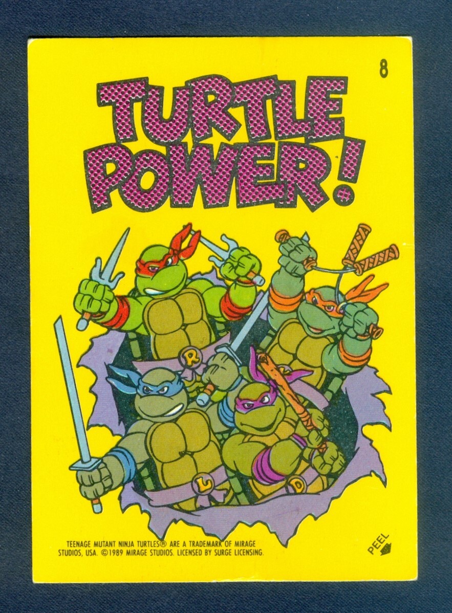 1989 Topps Teenage Mutant Ninja Turtles Stickers Cards Complete Your ...