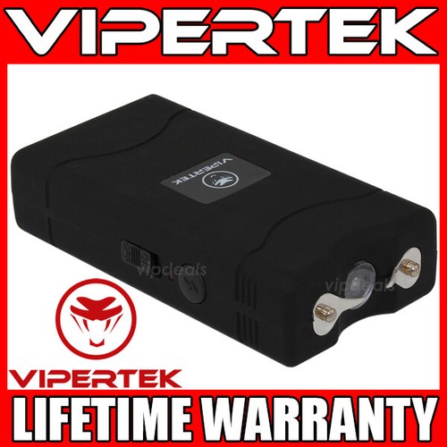 VIPERTEK Stun Gun Mini BLACK VTS-880 Rechargeable LED Flashlight | eBay