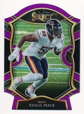 2020 Select KHALIL MACK Purple Die-Cut Prizm #8 *Bears* NRMT-MT++ | eBay