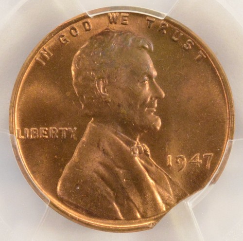 1947 1c Wheat Cent 2% Curved Clip PCGS MS65 RB | eBay