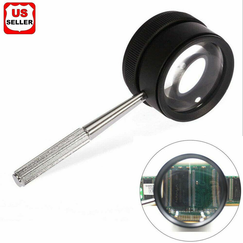 Very High Power Magnifying Glass Big Magnifier Led Powered (4x, 80 Mm