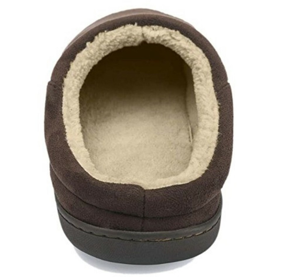 Newdenber Men's Slippers Slip On Lined Slides with TPR Sole Mules Size ...