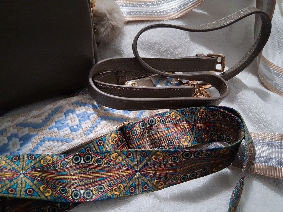 Pom Pom London Slate Blue Mayfair/Original Crossbody Purse — OLD STYLE ...