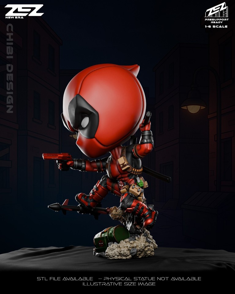 Deadpool chibi model kit unfinshed/unpainted | eBay