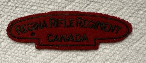 Regina Rifle Regiment Cloth Shoulder Title | eBay