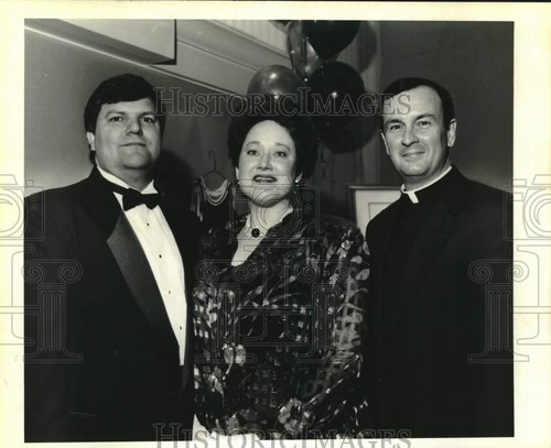 1994 Press Photo John and Liz Burcham, Thomas Rodi at De La Salle event ...
