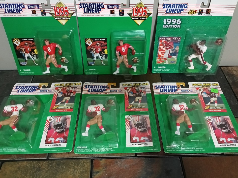 Lot Of(28) Kenner Starting Lineup/Headliners NFL San Francisco 49ers ...