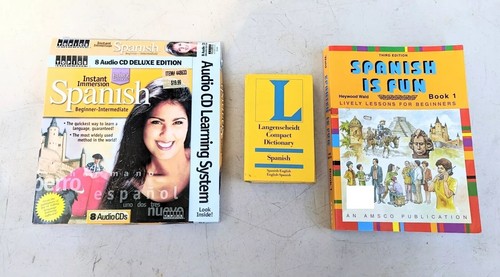 Instant Immersion Spanish 8 Audio CD Set, Dictionary & Fun Book - 3 pc ...