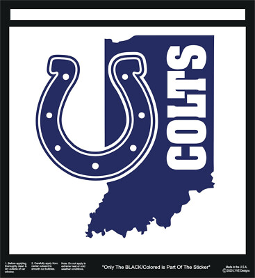 Indianapolis Colts Logo Decal Vinyl Sticker NFL Football Indiana Car ...