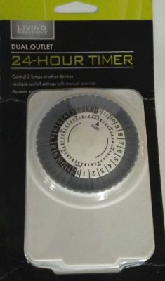 Living Solutions Dual Outlet 24 Hour Timer NEW | eBay