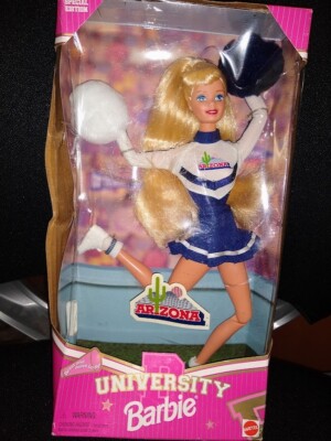 FREE SHIP! Arizona University Cheerleader Barbie; Collegiate Special ...