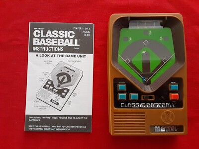 Classic Baseball Handheld Video Game Mattel Electronics 2001 Vintage ...