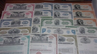 Lot of 20 Stock Certificates S30 | eBay