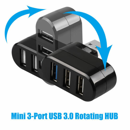 3 Port High Speed USB 3.0 Multi HUB Splitter Expansion Desktop PC ...