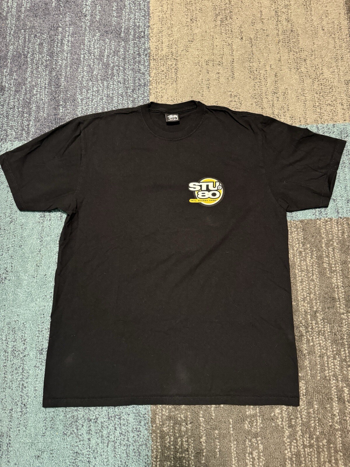 Stussy Hot 80 Double Sided Print Tee Size XL - Gem