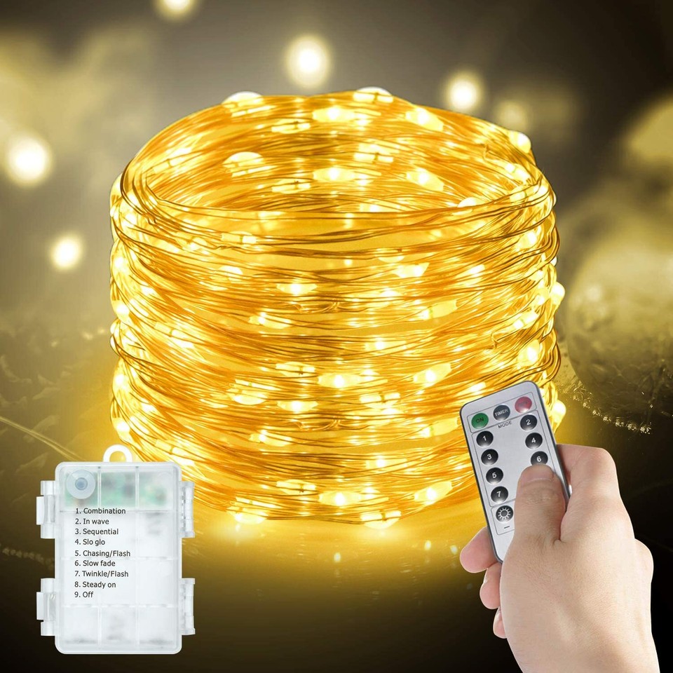 Fairy Lights Battery Operated String Light Remote String Lights For ...