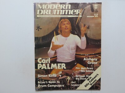 1983 DECEMBER MODERN DRUMMER MAGAZINE - CARL PALMER 2P | eBay