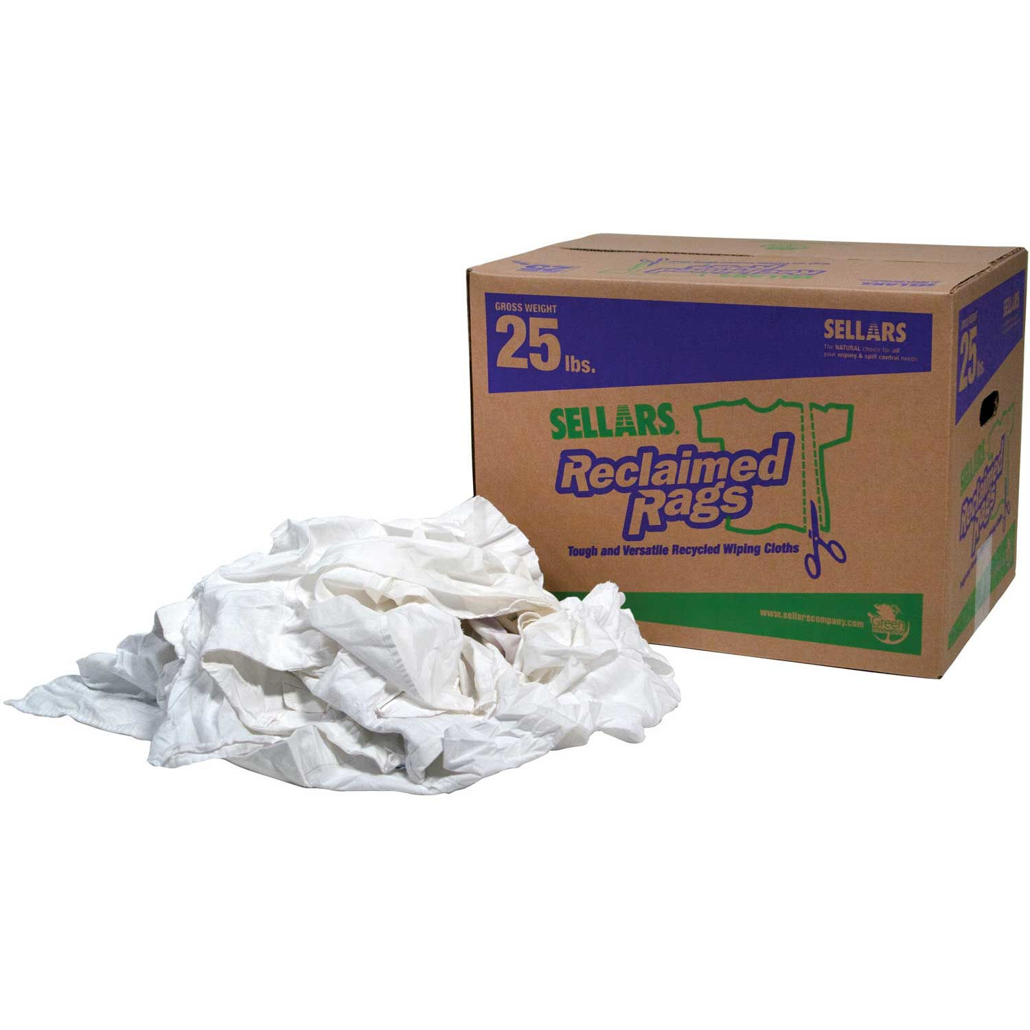 Sellars 99209 Reclaimed Rags Pure White 25 Lbs. | eBay