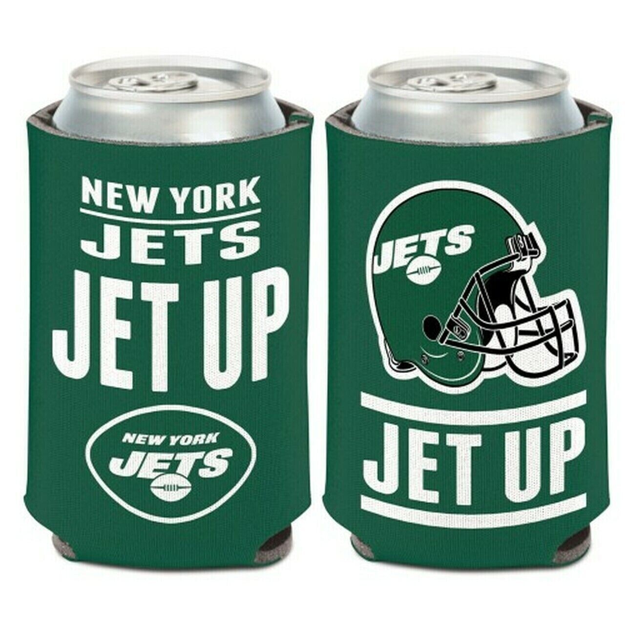 New York Jets Slogan NFL Can Cooler Two-Sided Design - JET UP | eBay