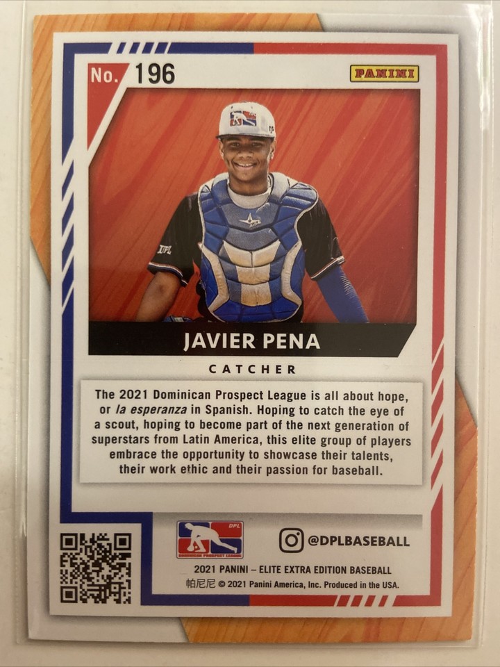 2021 Elite Extra Edition Javier Pena #196 Pink Parallel | eBay