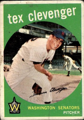 TEX CLEVENGER 1959 Topps #298 BUY ANY 2 ITEMS FOR 50% OFF B215R1S6P95 ...