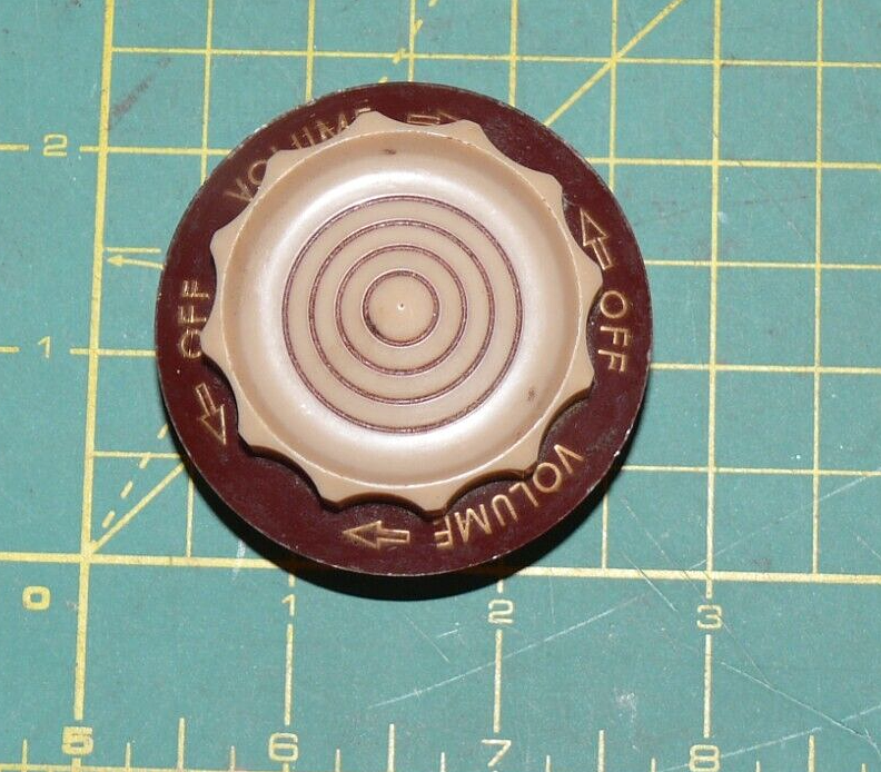 Vintage 1950's Brown & Tan Emerson On-Off Volume TV Knob | eBay