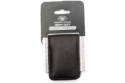 Men's New Genuine Leather Strong Magnetic Money Clip Black | eBay