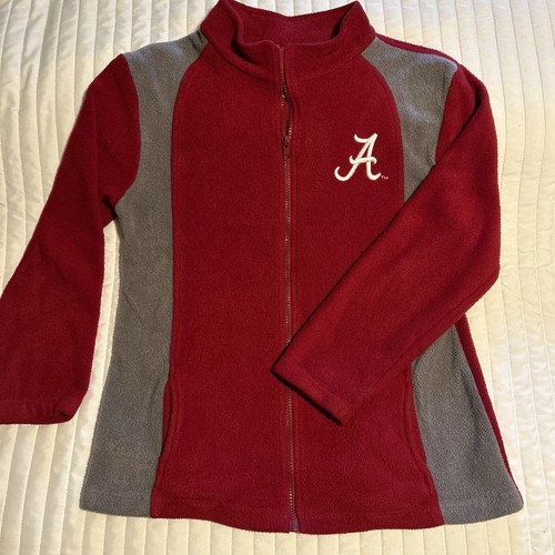 University Of Alabama Red & Gray Kids Full Zip Fleece Jacket Youth Size ...