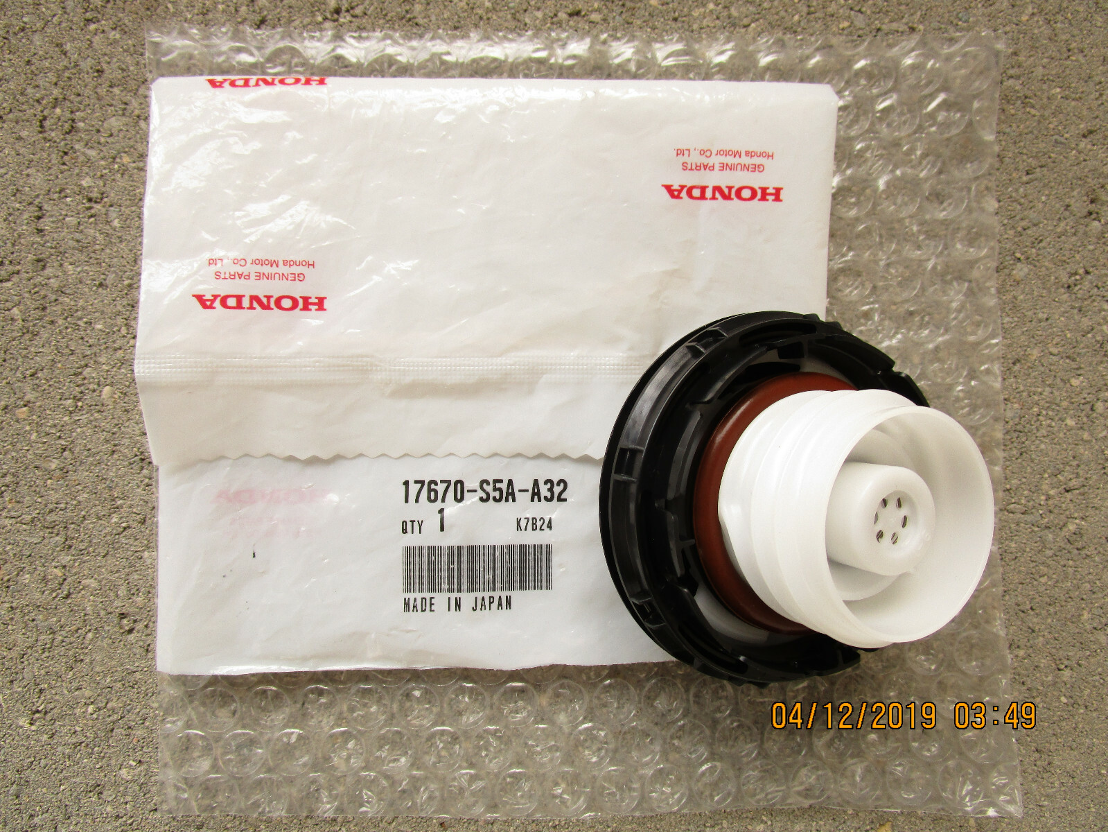 01 - 05 HONDA S2000 2D CONVERTIBLE FUEL GAS TANK FILLER CAP W/O TETHER ...