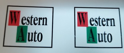 TONKA TRUCK WESTERN AUTO LOGO DECALS NEW STYLE vinyl peel and stick | eBay