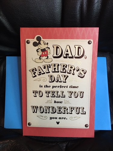 Hallmark / Disney (Mickey Mouse) Father's Day Card 5" X 7" ~ DAD ...