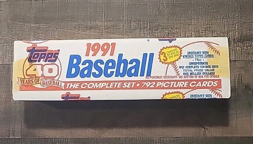 1991 topps baseball complete set 792 cards | eBay