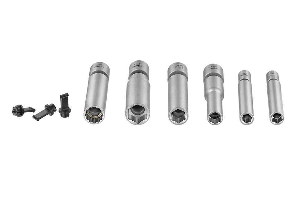 6PCS Swivel Spark & Glow Plug Socket Set, 360 Degree Universal Joint ...