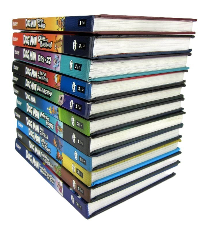 11 x Dog Man Bundle Hardcover Book Lot by Dav Pilkey Comics Graphic ...