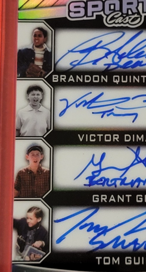 THE SANDLOT Cast AUTOGRAPH AUTO CARD #4/9 SMALLS SQUINTS HAM YEAH YEAH ...