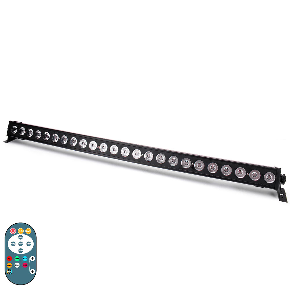 96W RGBW 24 LED Stage Light Bar Wall Washer DMX DJ Party Disco Club ...