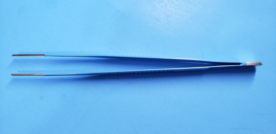 TR-258-E Debakey Tissue Forceps 9.5" Blue Insulated 2mm Tip (Premium ...