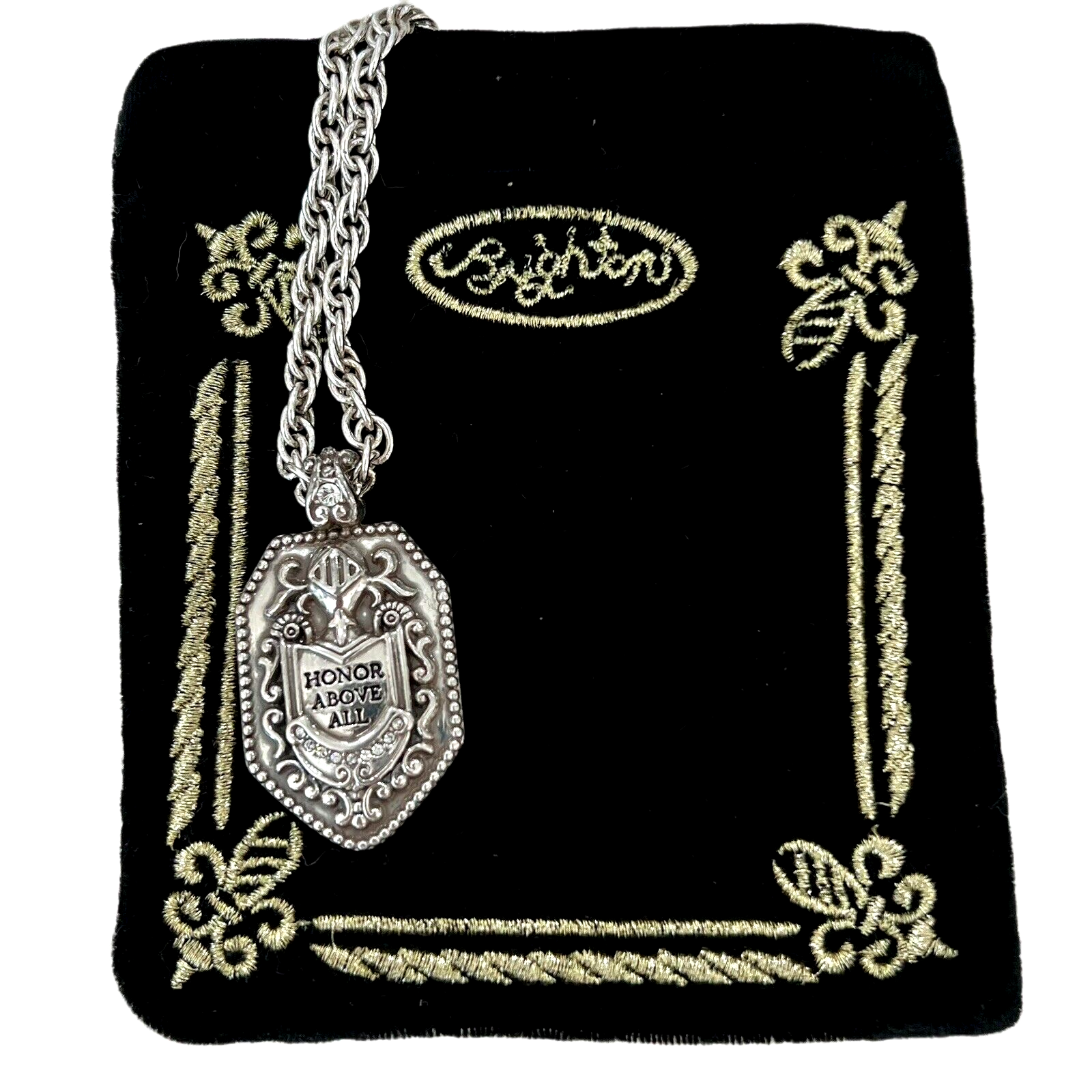 BRIGHTON Devotion HONOR ABOVE ALL Truth Liberty Justice Large Pendant ...