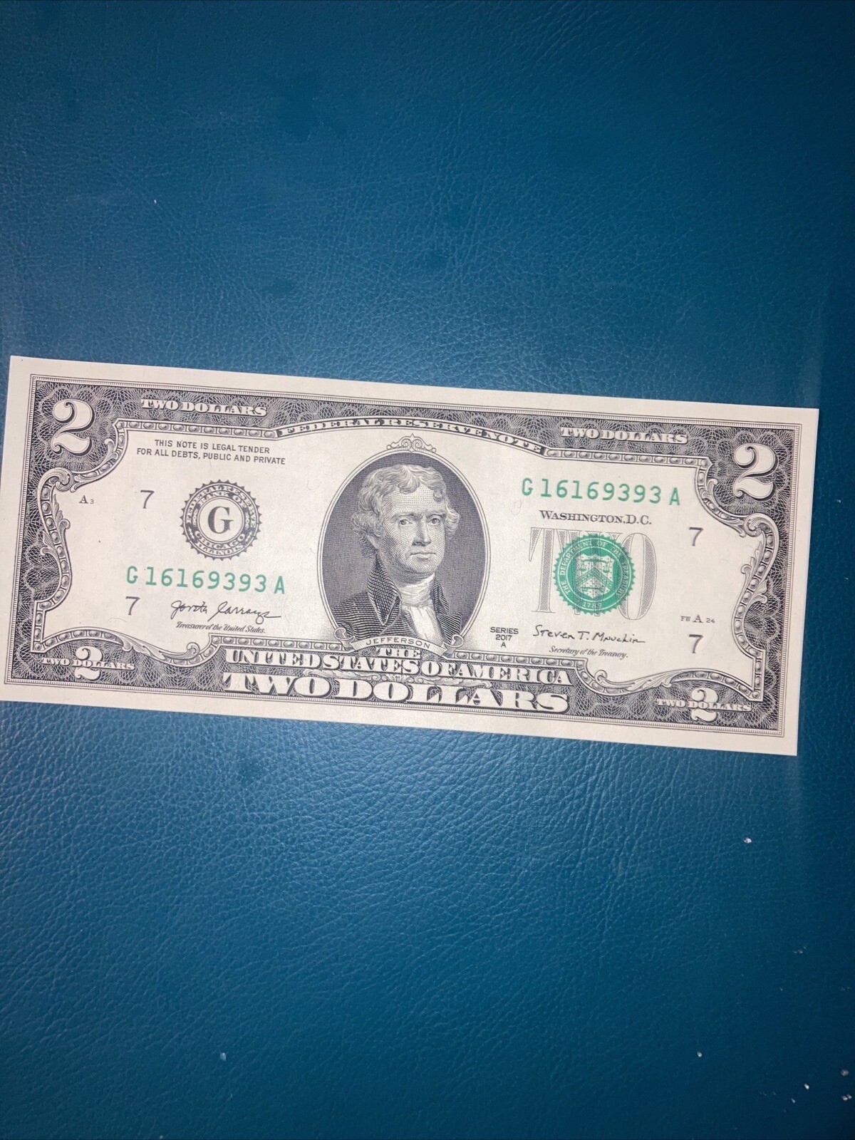 Unique(Rare) Quad Double Serial Number CRISP Uncirculated lucky 2 ...