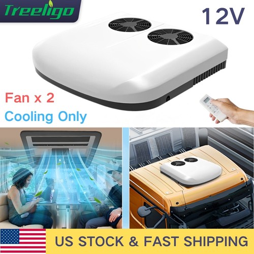 12V Rooftop AC Unit Electric Air Conditioner Fit Caravan Motorhome Cool ...