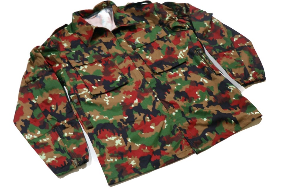 XLarge Swiss Army M83 Alpenflage Field Jacket Military Camouflage ...
