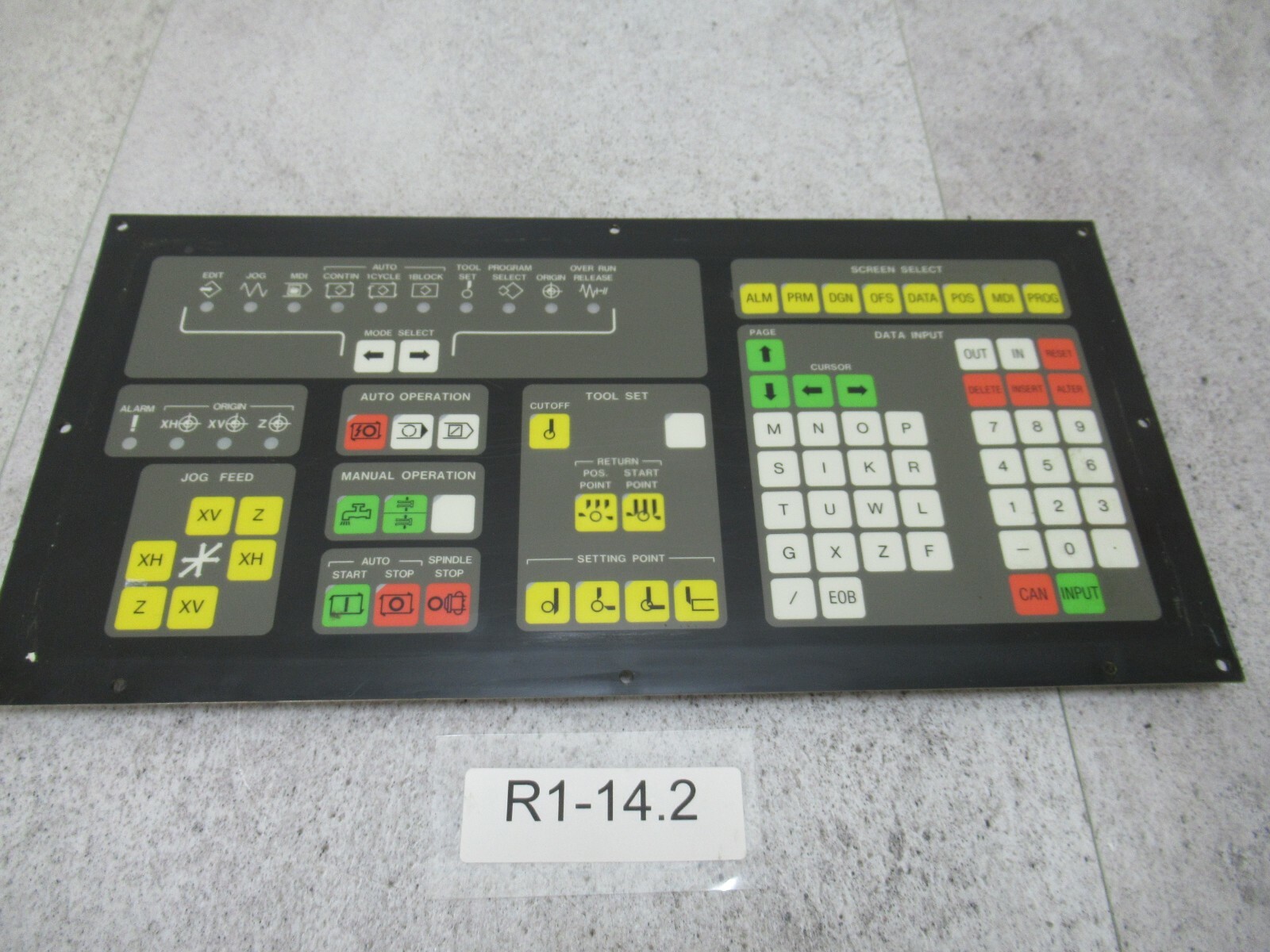 Citizen Long Rotary Machine HMI Keyboard AB12C-0010/E3 Citizen F32959 ...