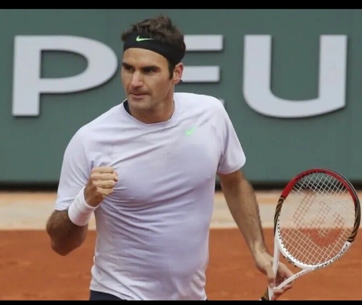 Roger Federer Nike Tennis Shirt 2013 Jersey French Open Sz Large 537677 ...