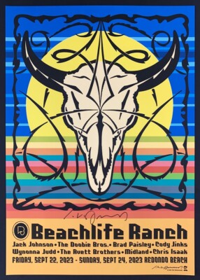 Beachlife Ranch POSTER Jack Johnson Doobie Bros. Chris Isaak John Van ...