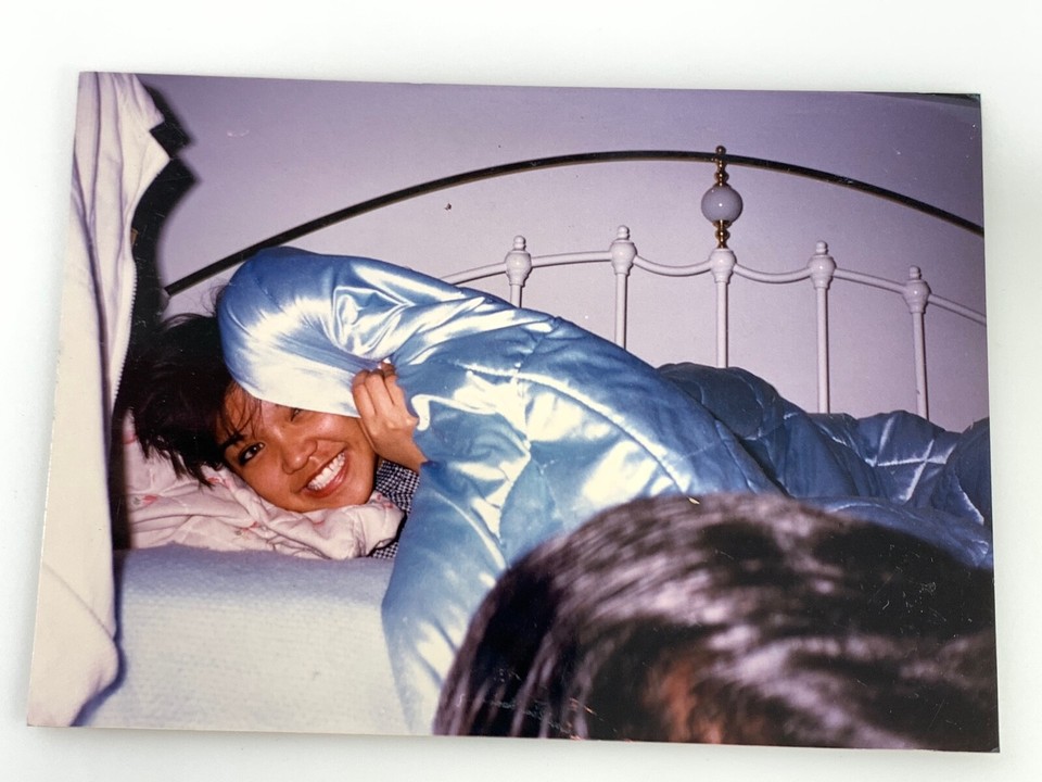 (AbH) Photograph Snapshot Cute Asian Woman Peek A Boo Hiding Face ...