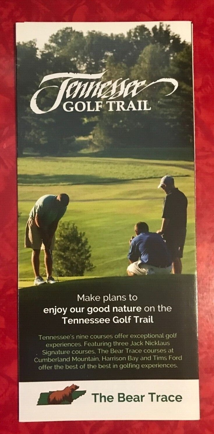 TENNESSEE GOLF TRAIL 12-PAGE BROCHURE & MAP published in 2013 | eBay